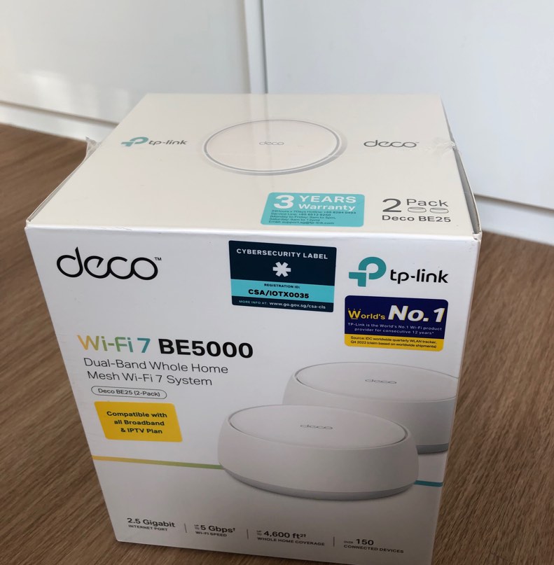 TP-Link Deco BE5000 Dual-Band Mesh Wi-Fi 7 System (2 Pack), Computers ...