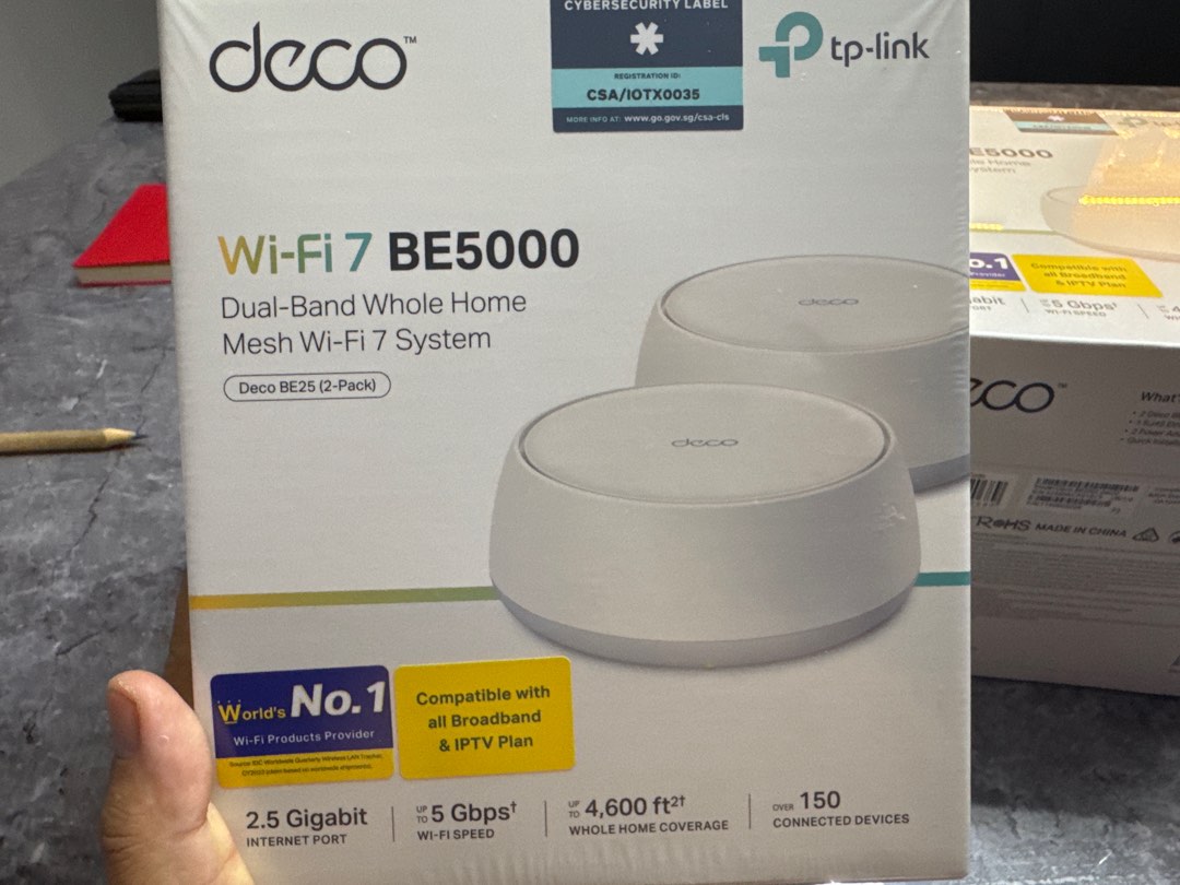 TP-Link Deco BE5000 Wi-Fi 7 Mesh System (2-Pack), Computers & Tech ...