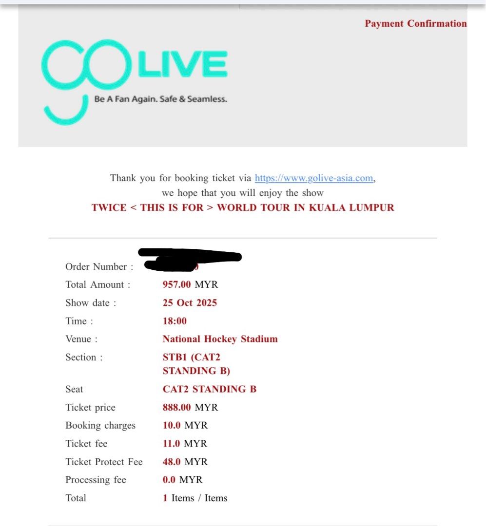 [WTS] Twice This is For in KL 2025, Tickets & Vouchers, Event Tickets on Carousell