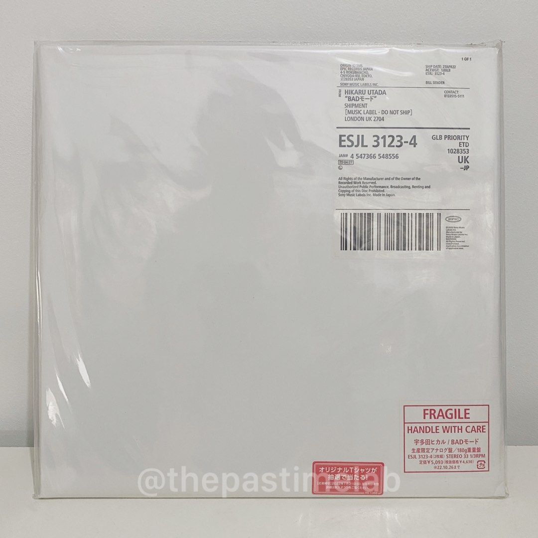 Utada Hikaru - Bad Mode 「BADモード」LP Vinyl Record, Hobbies & Toys, Music ...