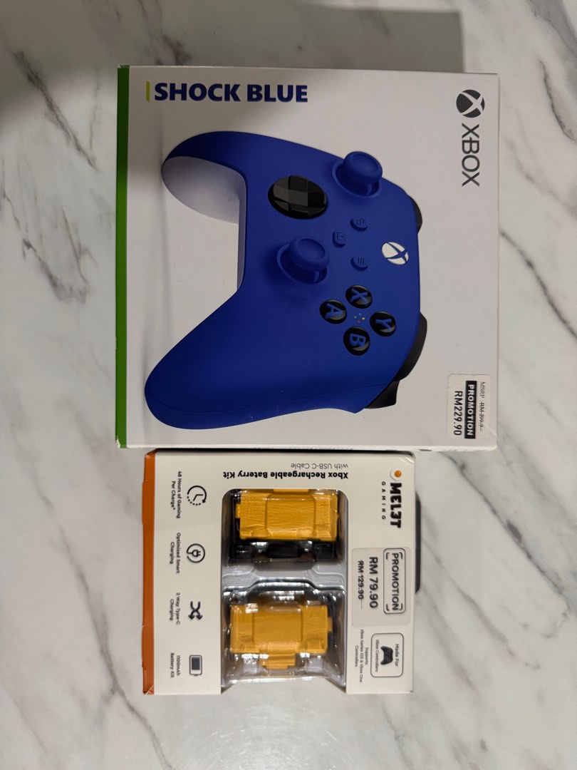 Xbox360 controller with rechargeable battery, Video Gaming, Gaming ...