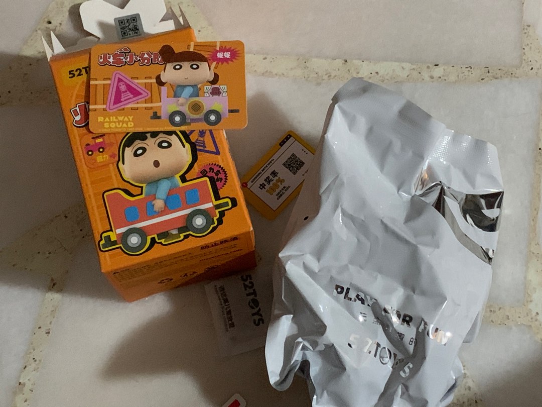 52TOYS Railway Squad Crayon Shin-chan Figure Blind Box, Hobbies & Toys ...