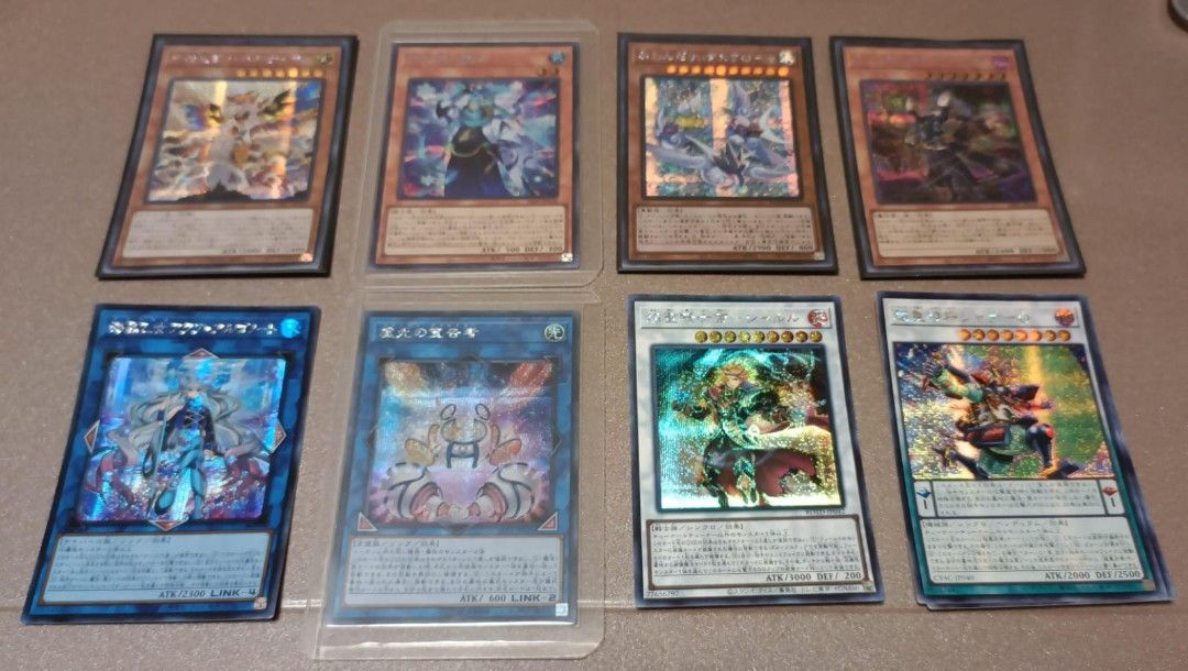 遊戲王卡牌 YGO 日版 地靈媒師 奧絲/妖眼之相劍師/替罪的黑暗/黑羽-幻耀之蘇德里/卡通書籤/逢華妖麗譚－魔妖不知火語/電子終結龍/代行者的近月亮/光之天穿巴哈路蒂亞/冰結界的隨身/魔女術 ...