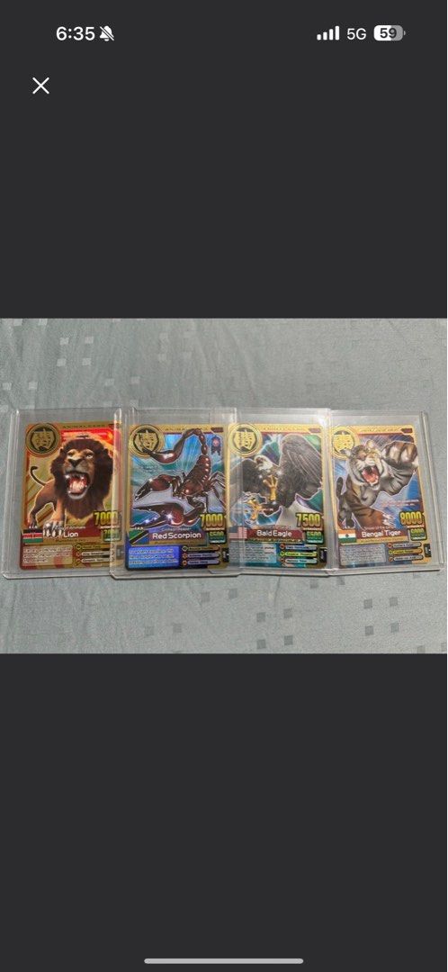 Animal Kaiser Version 2 - Lion, Red Scorpion, Bald Eagle, Bengal Tiger ...