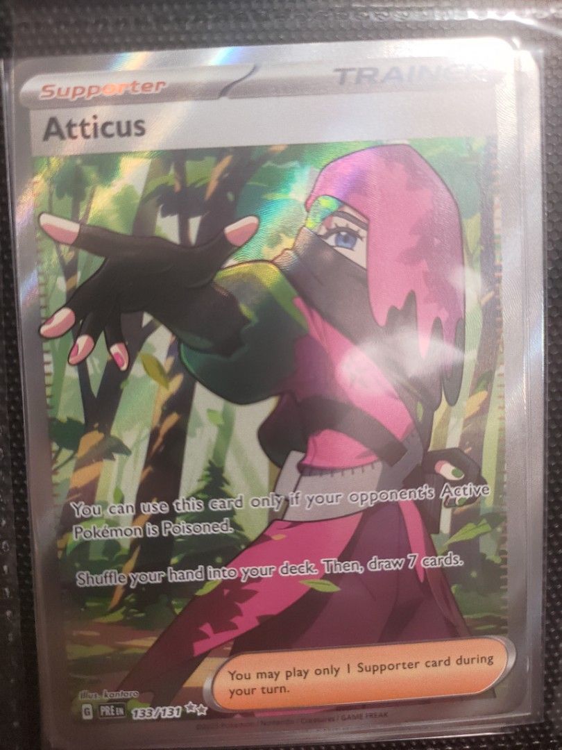 Atticus Trainer Card - 133/184, Hobbies & Toys, Toys & Games on Carousell