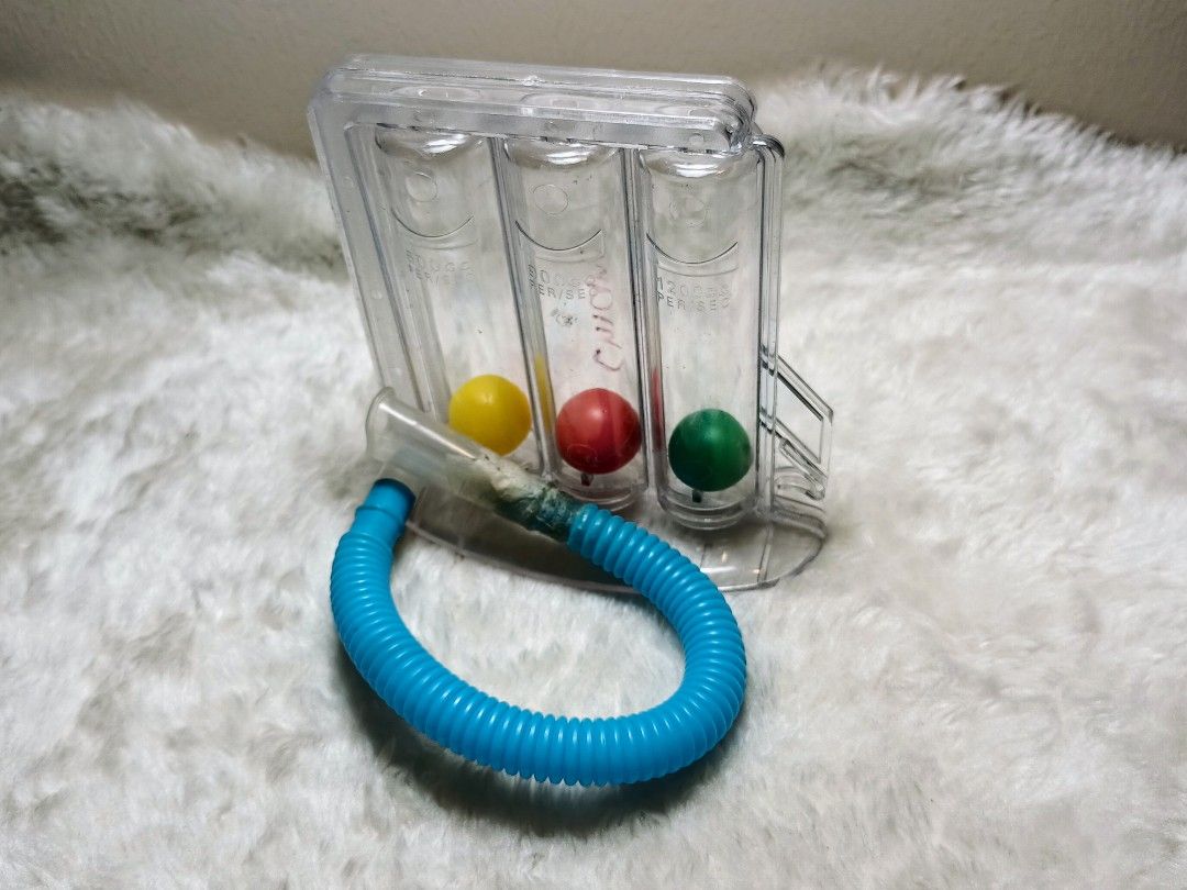 Breathing Exerciser Spirometer, Sports Equipment, Exercise & Fitness ...