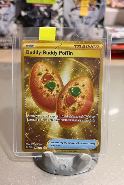 Buddy-Buddy Poffin Gold Trainer Card #223 (English) Twilight Masquerade ...