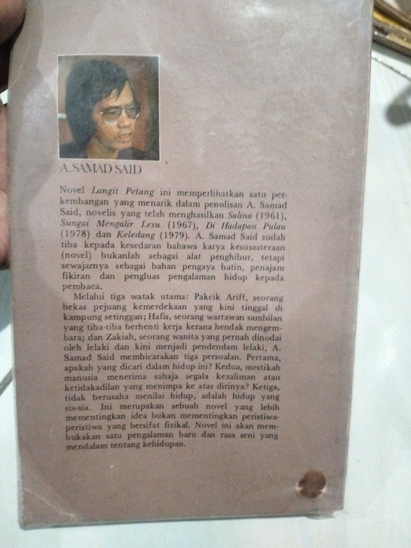 Buku novel lama - langit petang a.samad said 1982, Hobbies & Toys ...