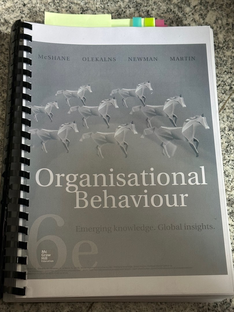BUS293 Organisational Behaviour Textbook, Hobbies & Toys, Books ...