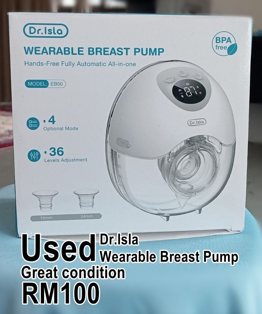 Dr. Isla Wearable Breast Pump EB50, Babies & Kids, Nursing & Feeding ...
