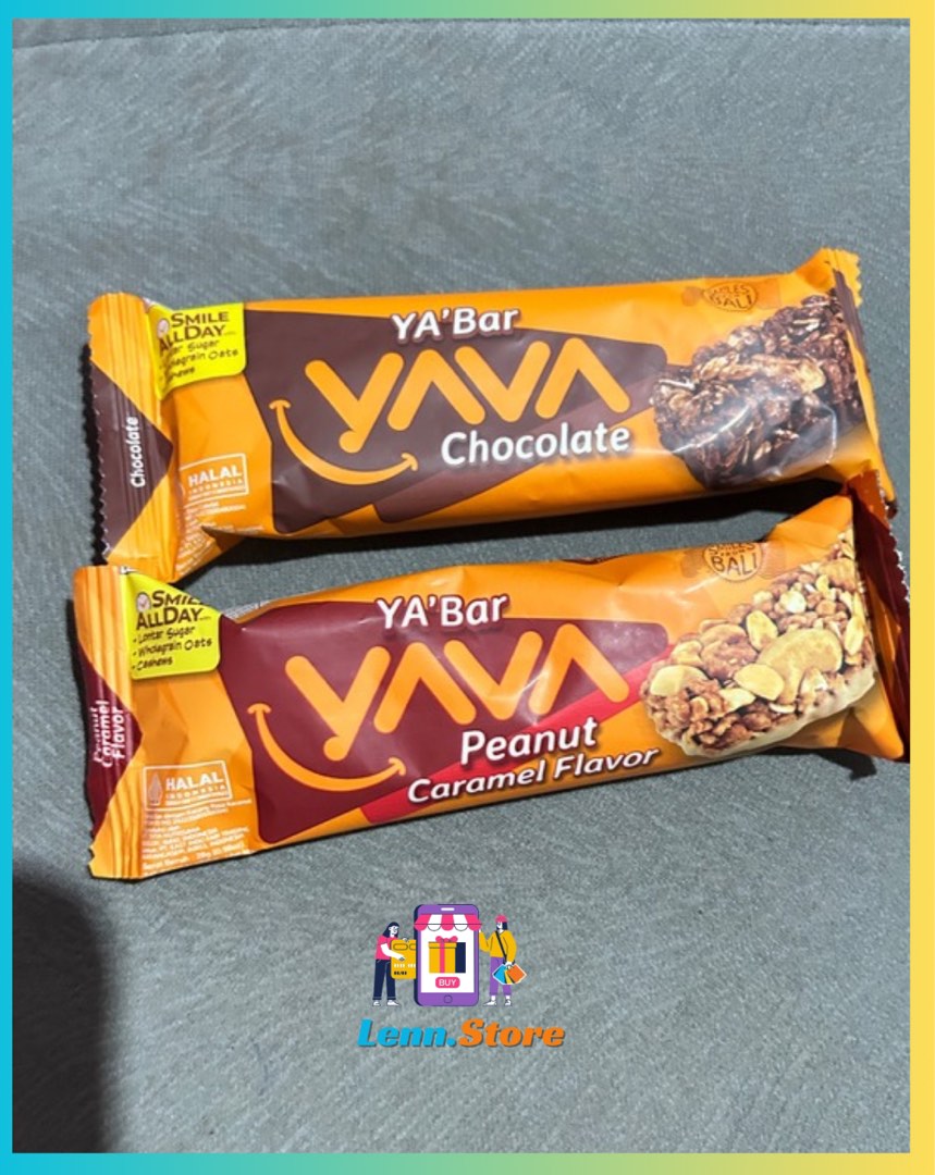 (harga per pcs) yava yabar granola bar peanut caramel & chocolate ...