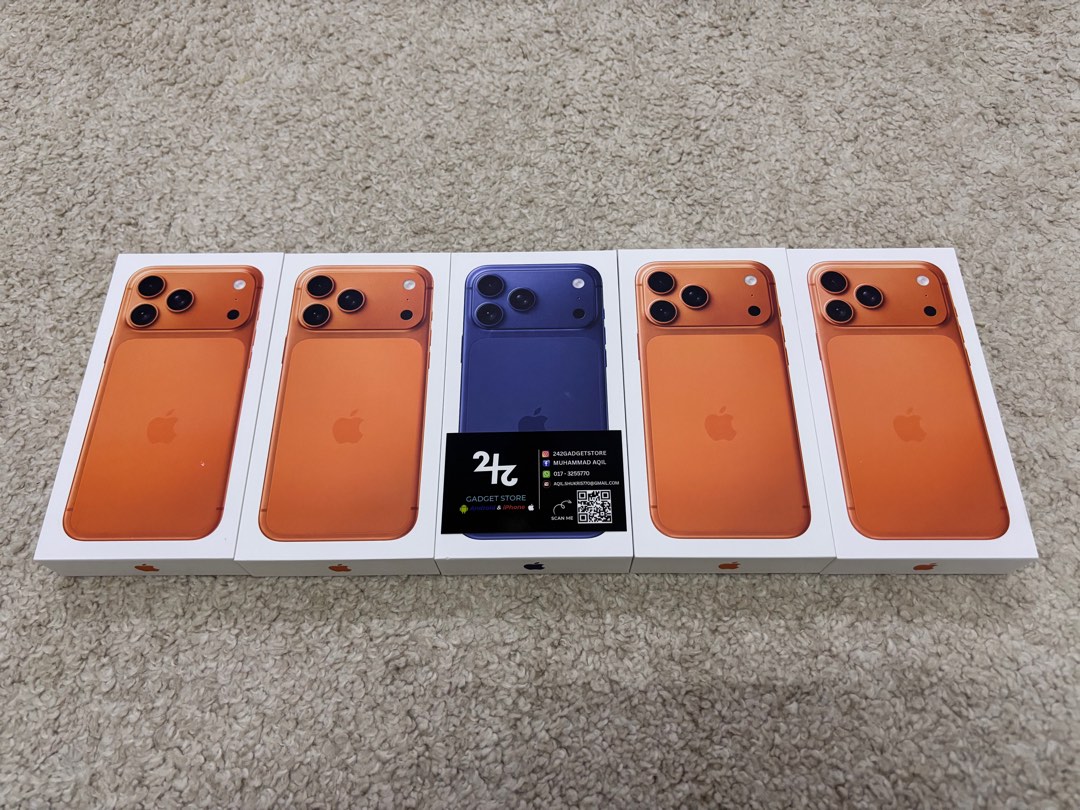 iPhone 17 Pro Max Cosmic Orange 256GB, Mobile Phones & Gadgets, Mobile ...