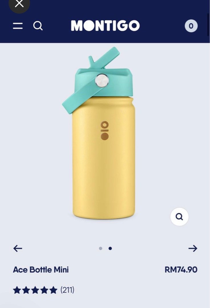 Montigo Creamsicle Ace Bottle Mini (410ml/14oz) - Durable Stainless ...
