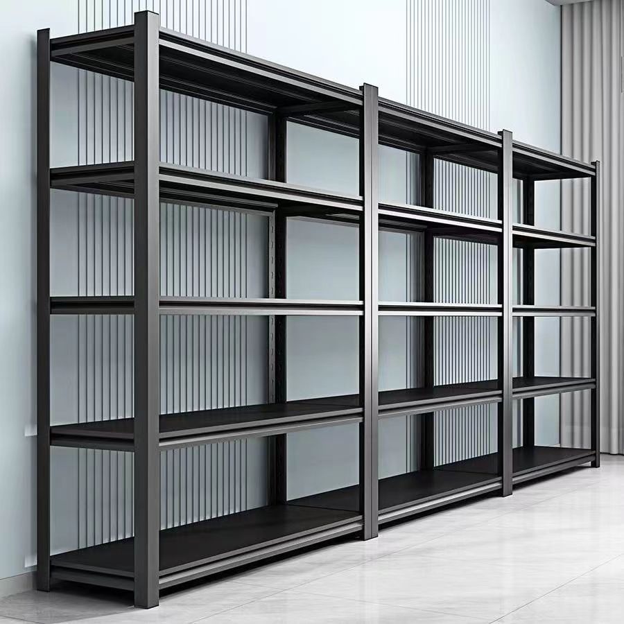 Multi story warehouse shelves, storage racks, multi-level supermarket ...