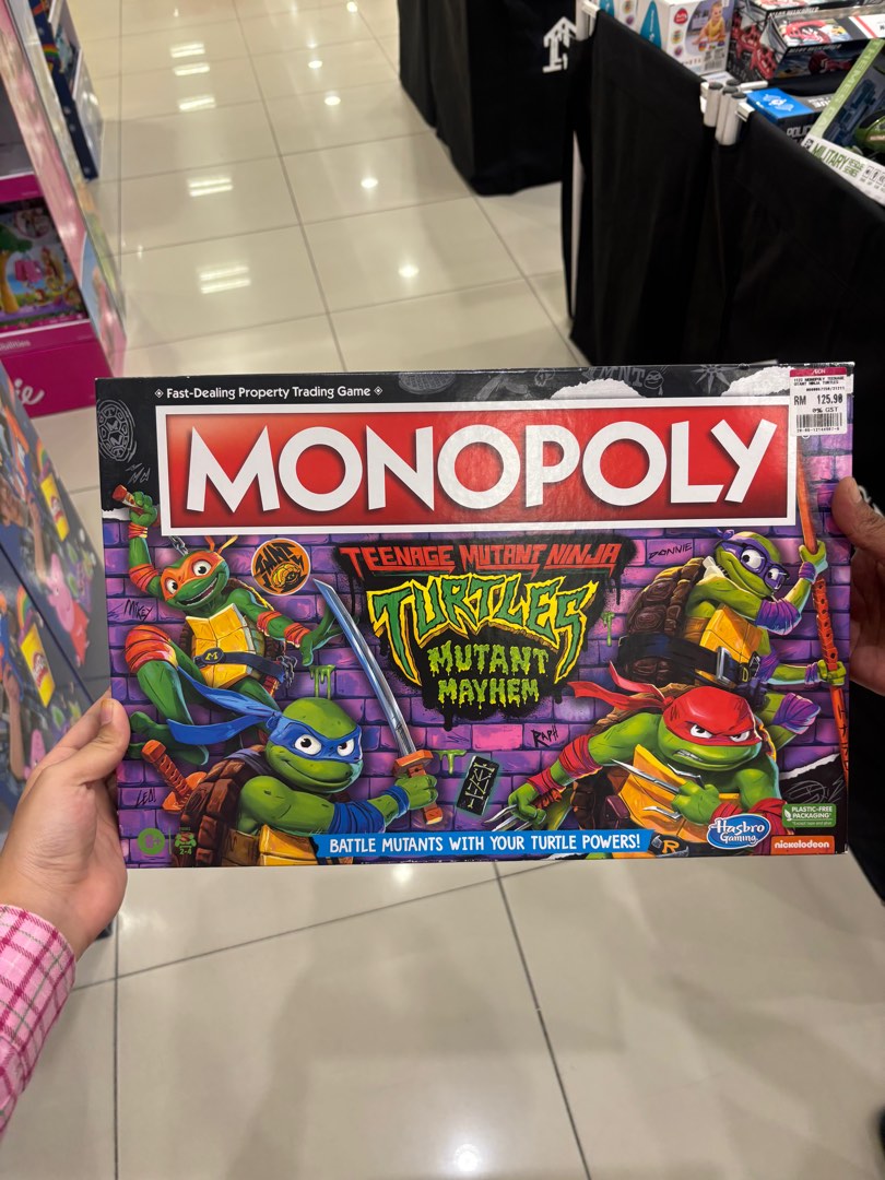 Original Monopoly Ninja Turtles, Hobbies & Toys, Toys & Games on Carousell