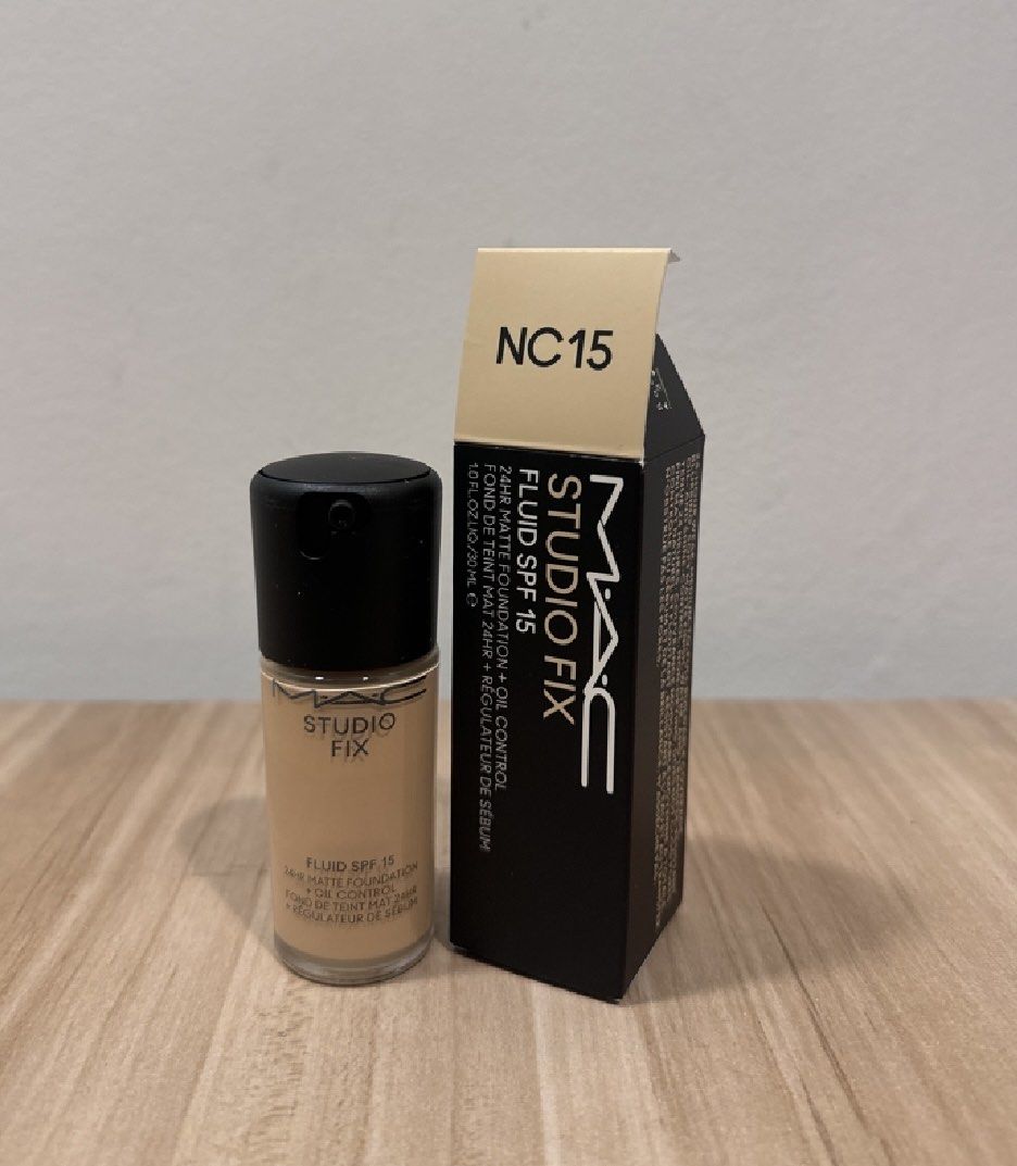 READY STOCK MAC COSMETICS Studio Fix Fluid SPF 15 24HR Matte Foundation ...
