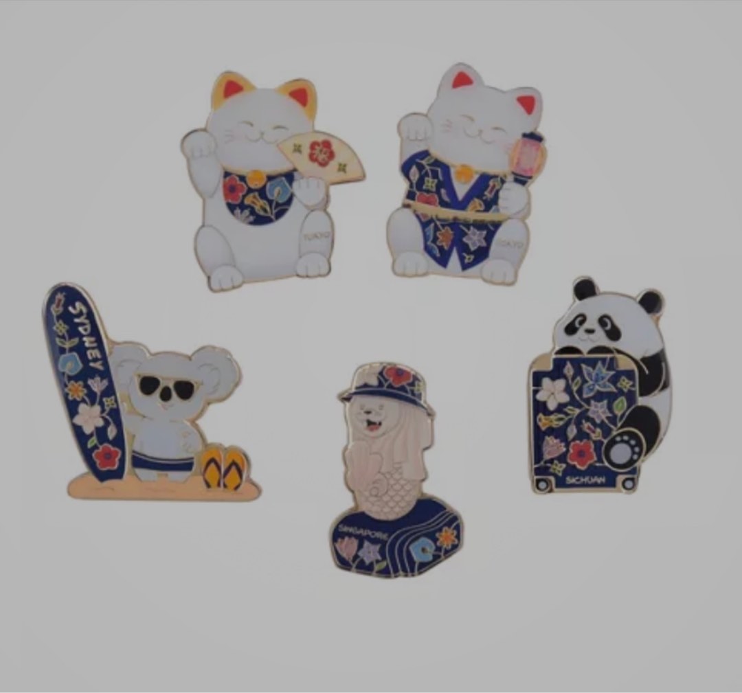 SIA SQ Travel Souvenir Pins Singapore Airlines Blind Box - Tokyo ...