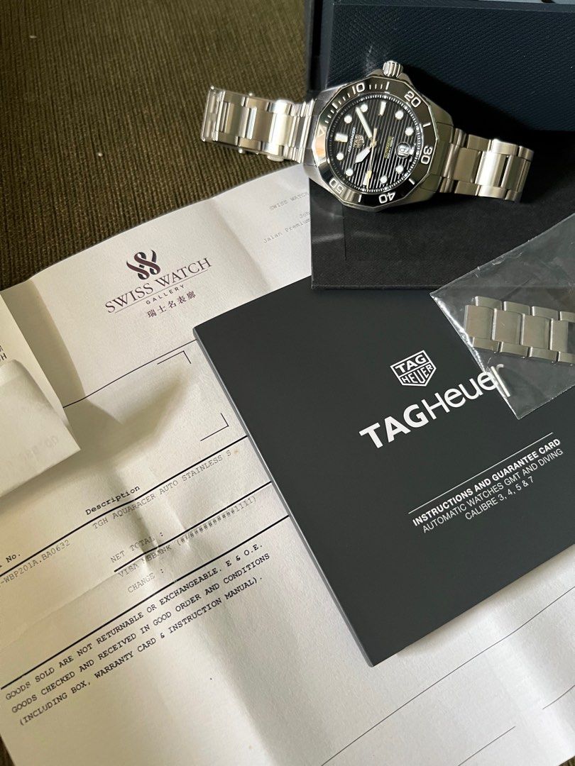 Tag Heuer Aquaracer Full Set With RECEIPT, Luxury, Watches on Carousell