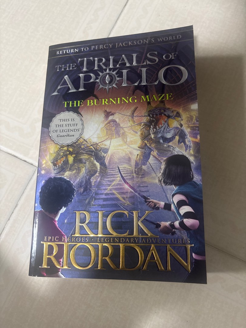 The Trials of Apollo: The Burning Maze by Rick Riordan, Hobbies & Toys ...