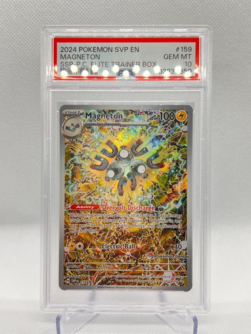 2024 Pokemon Centre SVP English Magneton #159 Pokemon Center Surging ...