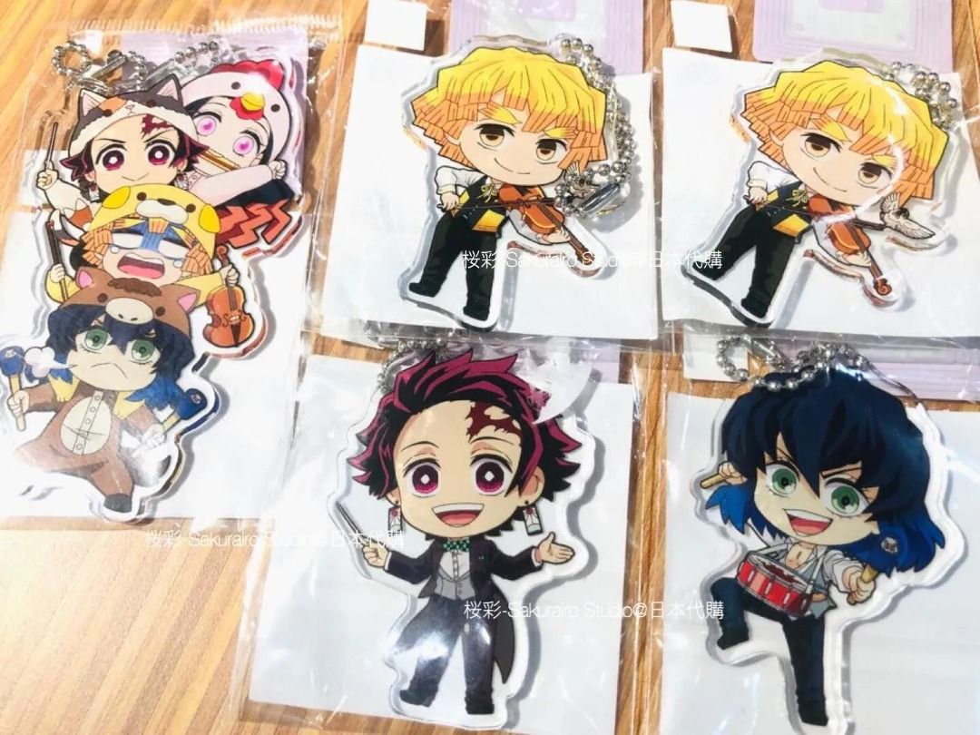 特價 [現貨] 鬼滅之刃 donki限定 樂器演奏 亞克力掛件 竈門炭治郎 竈門禰豆子 我妻善逸 嘴平伊之助, 興趣及遊戲, 玩具 & 遊戲類 - Carousell