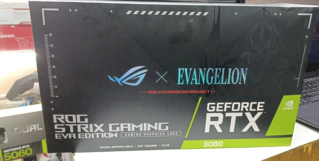 🌟全新🌟Asus EVA 限定版顯示卡 Rog Strix Eva Edition Rtx 3080 OC 12GB（無保養）, 電腦＆科技 ...