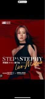 收 20 號鄧麗欣 Step by Stephy 澳門演唱會, 門票＆禮券, 活動門票 - Carousell