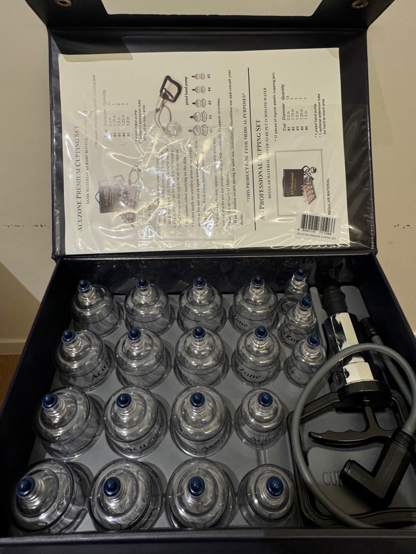 Acuzone 19-piece premium cupping set for muscle recovery, increased ...