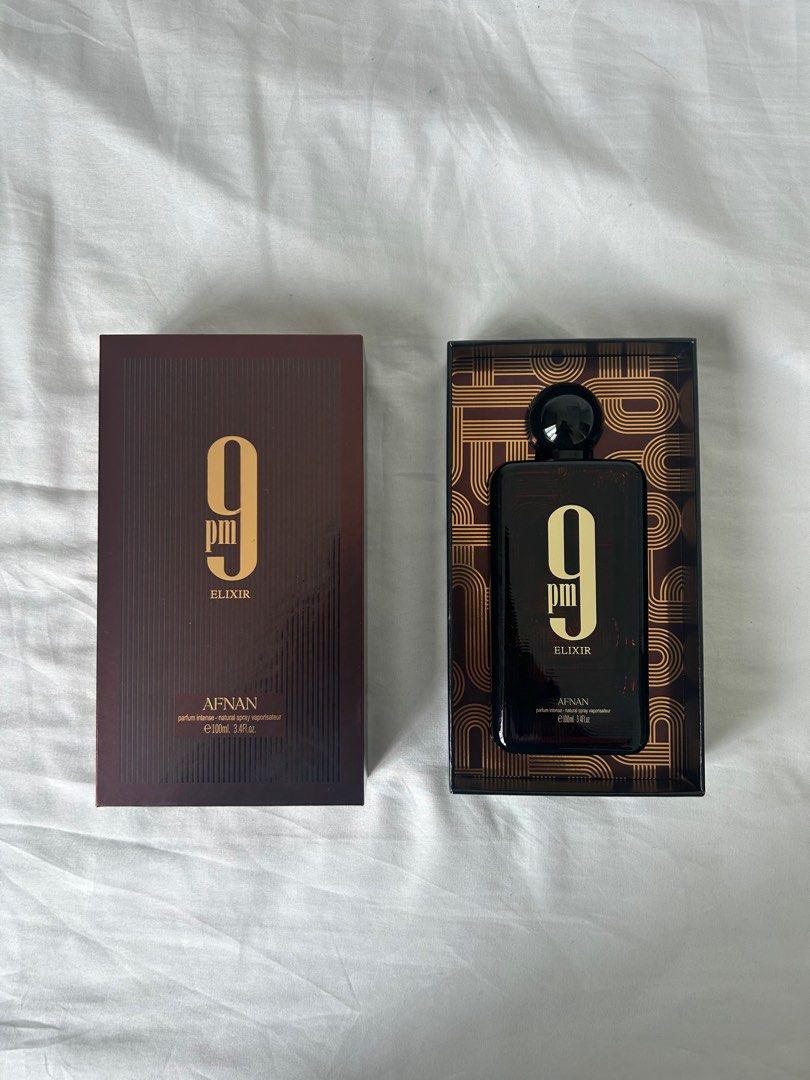 Afnan 9 PM Elixir Perfume 100ml, Beauty & Personal Care, Fragrance ...