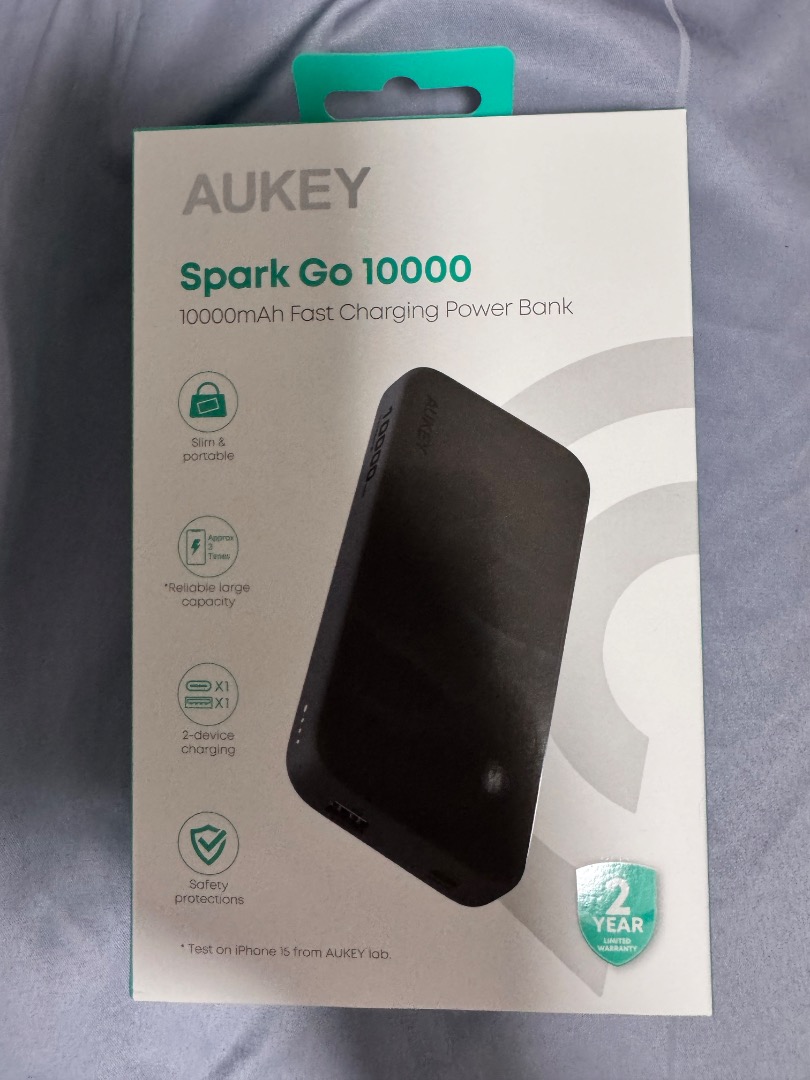 Aukey Spark 10000mah Power Bank, Mobile Phones & Gadgets, Mobile ...