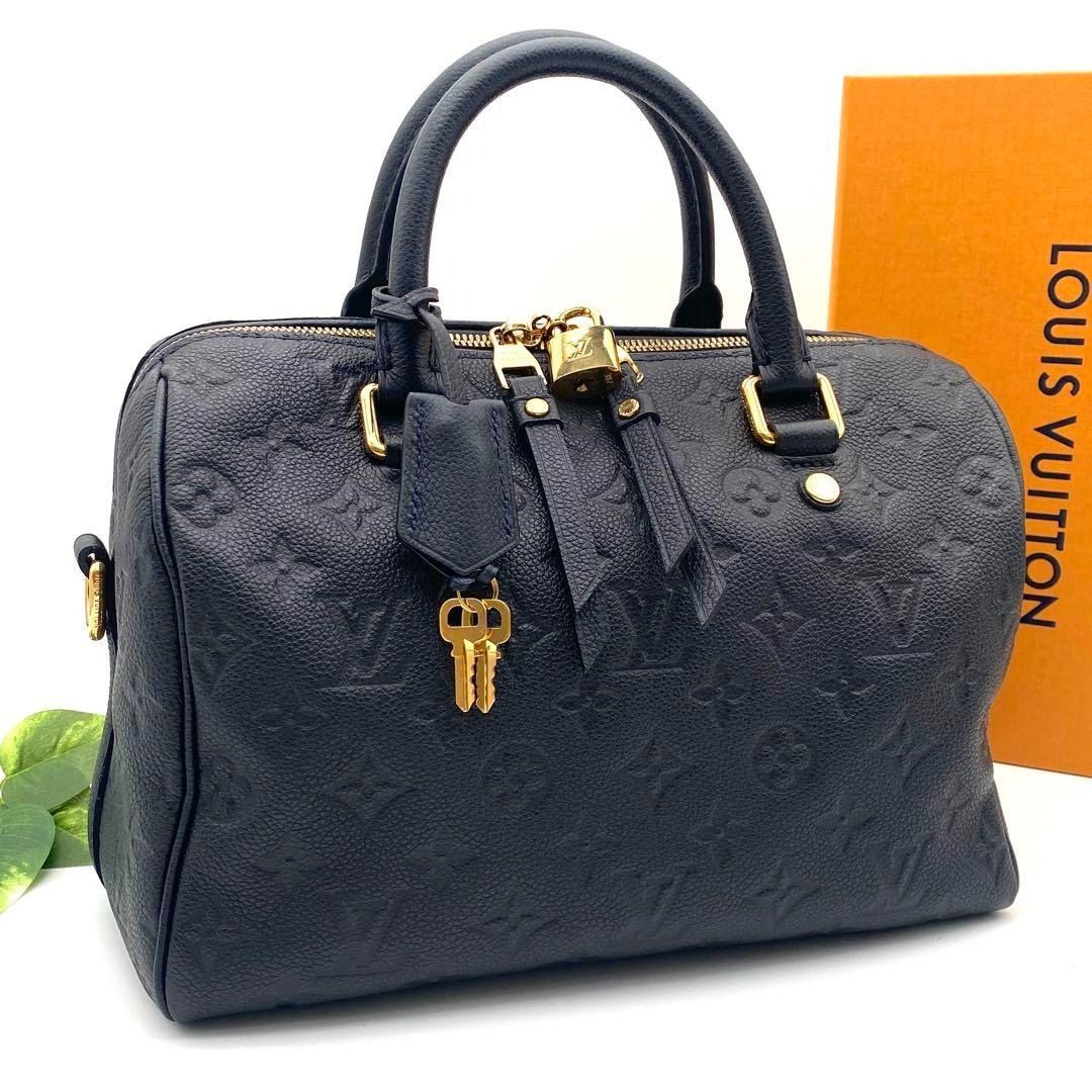 Authentic Louis Vuitton Monogram Empreinte Speedy Handriere 25 w ...