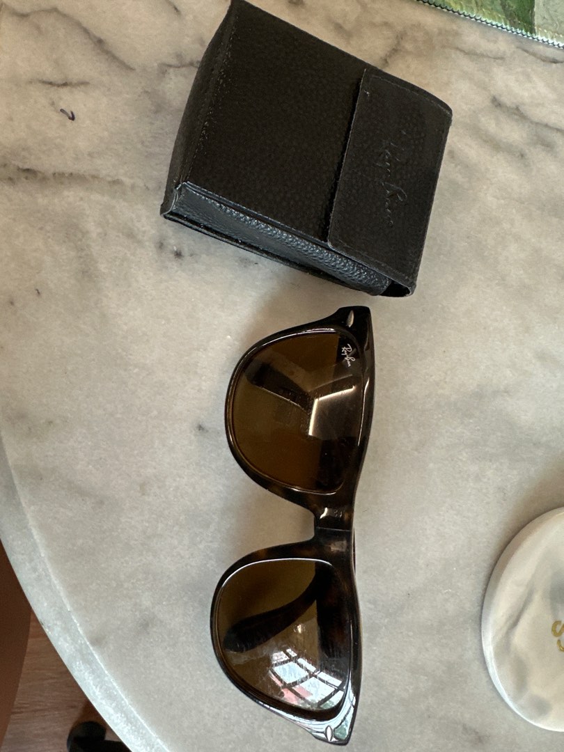 Authentic Ray-Ban Wayfarer foldable Sunglasses with Case, Men's Fashion ...
