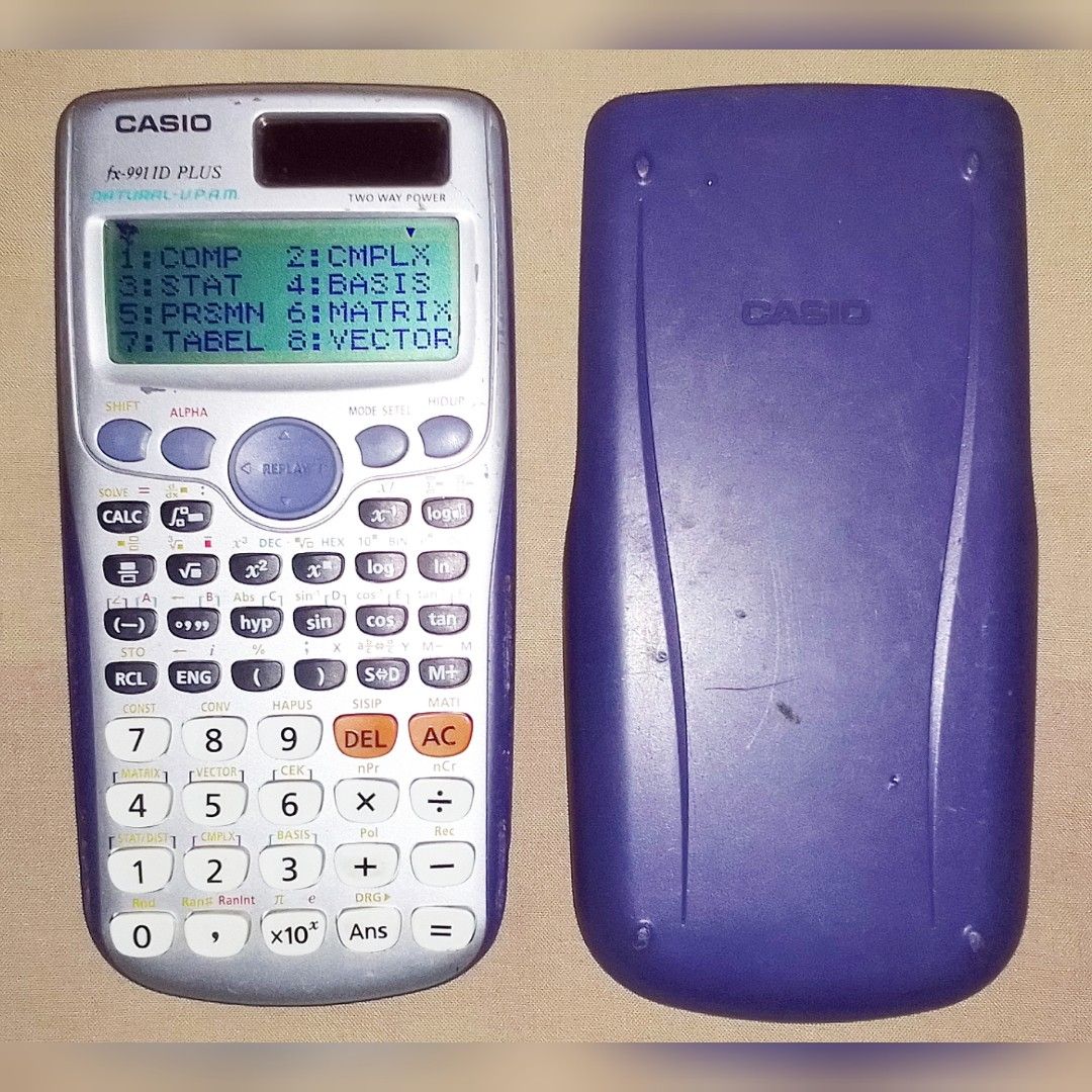 Casio fx-991ID Plus Standard Scientific Calculators Natural textbook display Double Power Solar ...