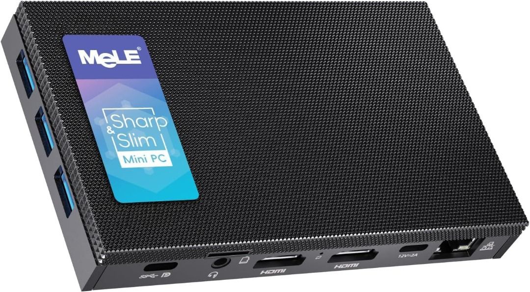 [clearance] MeLE Quieter2Q Fanless Mini PC Windows 11 pro Celeron J4125 8GB 128GB Micro PC ...