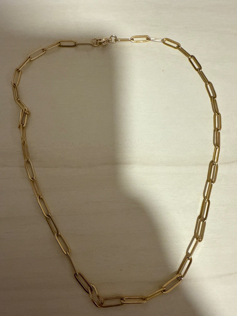 Defect stainless steel link gold necklace chain, Women's Fashion ...