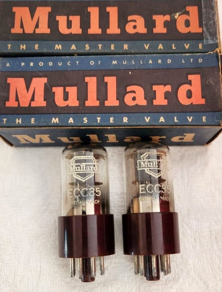ECC35 / 6sL7 Mullard x2 | Vintage Series, 1952, UK | Machine Tested ...