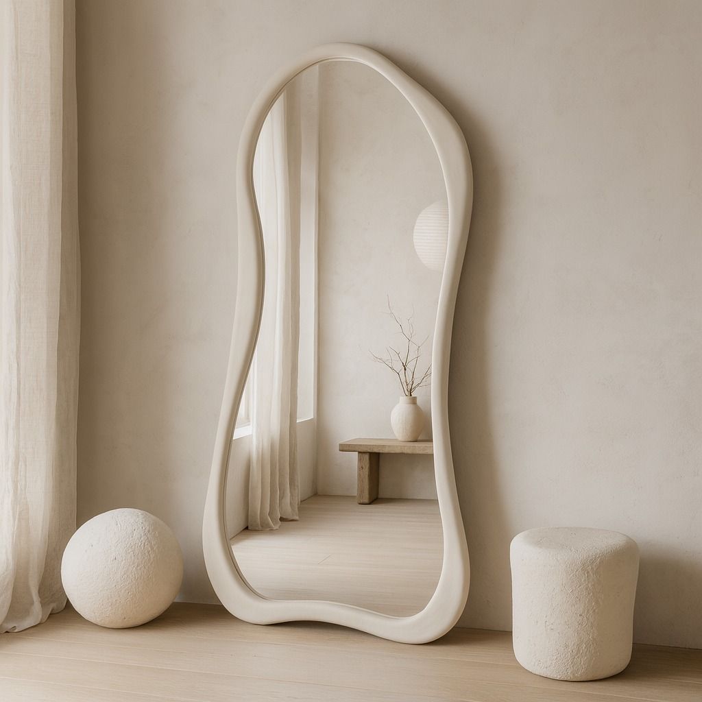 FORMA IRREGULAR MIRROR - Wavy Organic Full-Length Decorative Mirror in ...