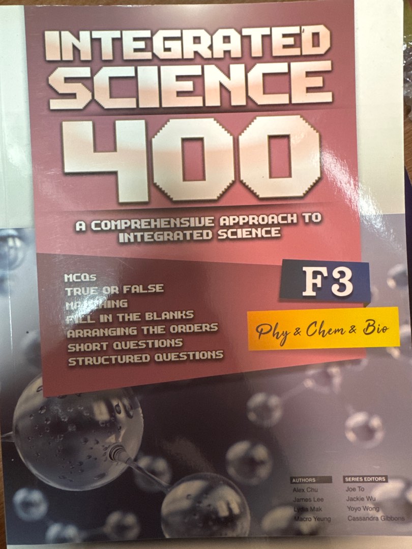 Integrated Science 400 F3 練習簿, 興趣及遊戲, 書本 & 文具, 教科書 - Carousell