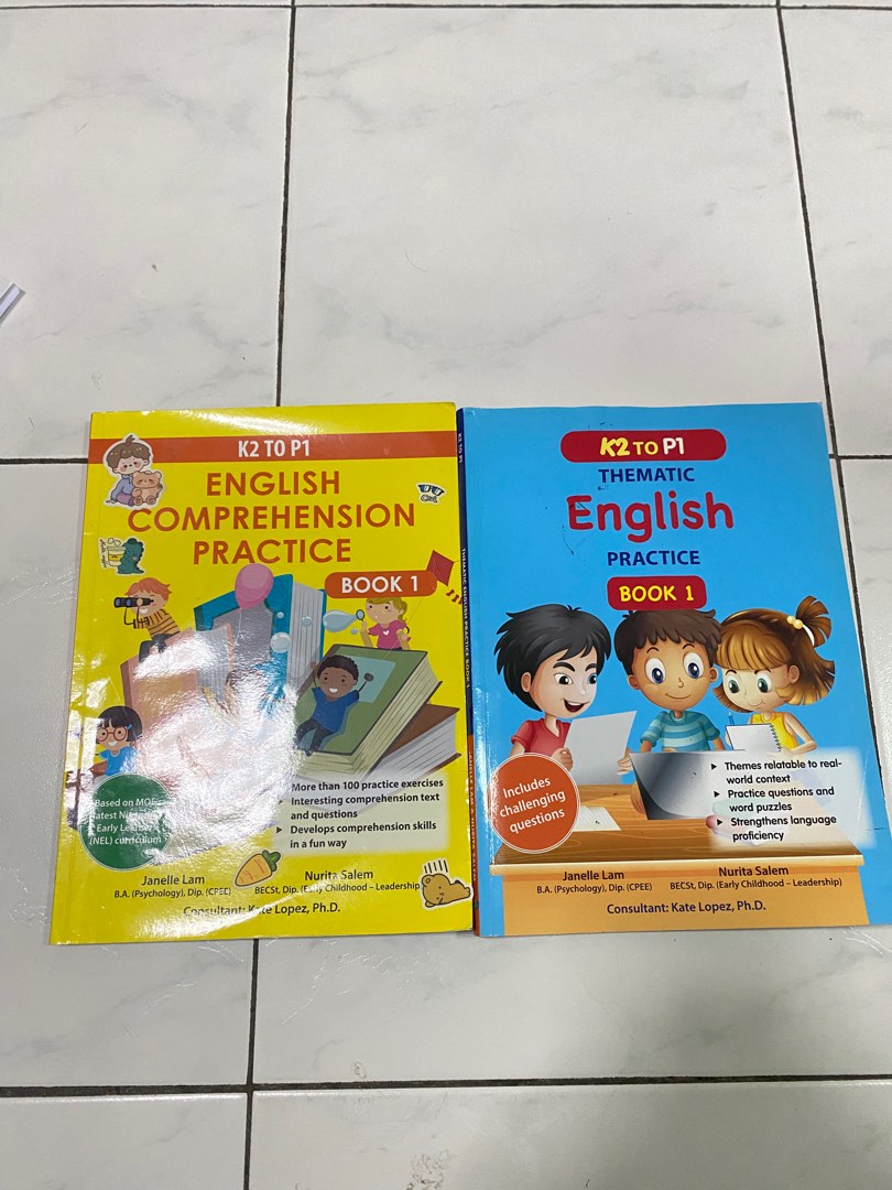 K2 to P1 English Practice Books - Book 1, Hobbies & Toys, Books ...
