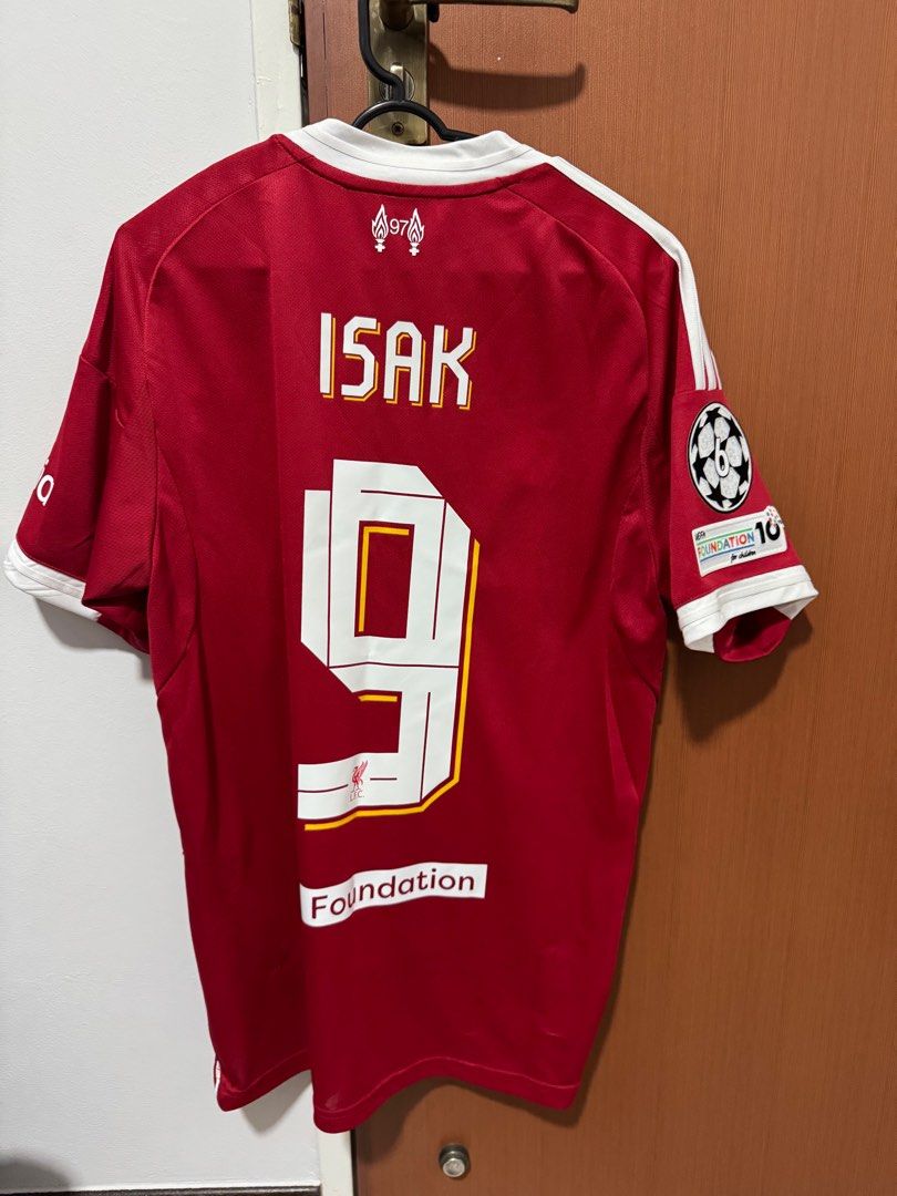 Liverpool FC 2025/26 Home Jersey - Isak #9 (FAN VERSION), Men's Fashion ...