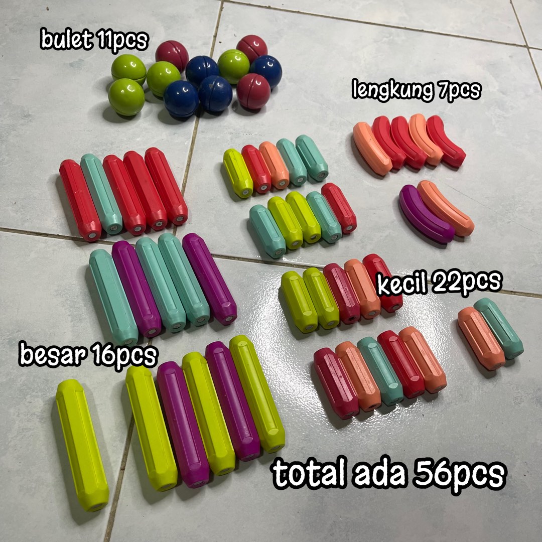 Mainan anak magnetic sticks n balls STEM, Bayi & Anak, Mainan & Baby ...