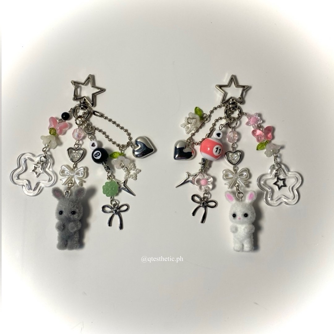 Matchy Bunny Keychain 🐰, Women's Fashion, Jewelry & Organizers ...