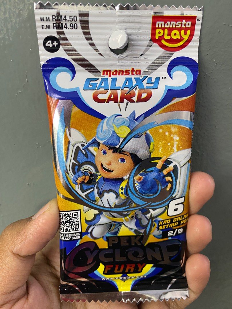 MONSTA GALAXY CARD PEK CYCLONE FURY, Hobbies & Toys, Collectibles ...