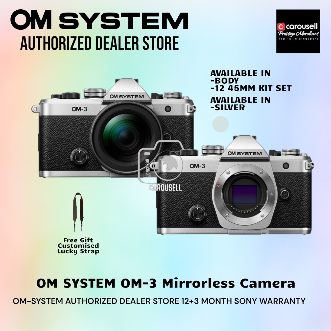 Om System OM3 Body & OM SYSTEM OM-3 with 12-45mm Mirrorless Camera ...