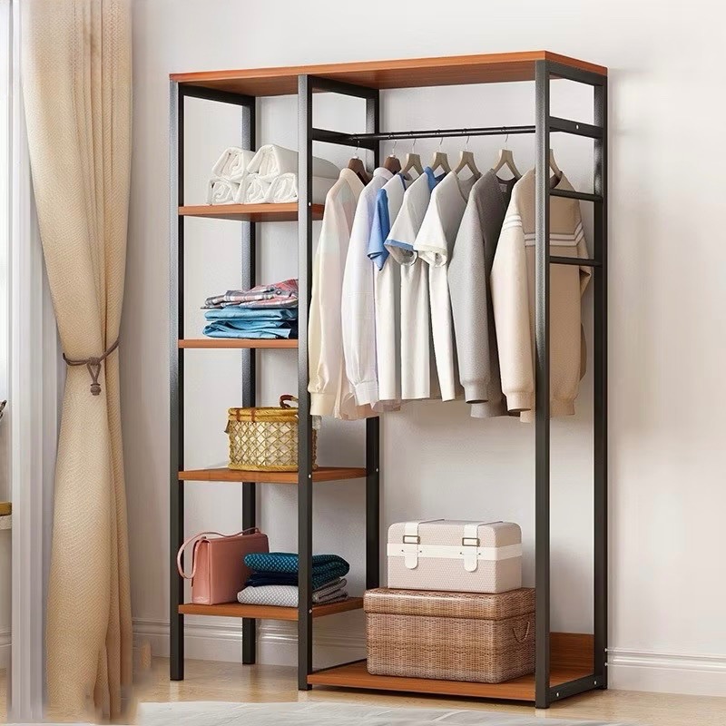 Open Wardrobe Clothes Rack Cabinet | Standing Garment Storage Rack ...