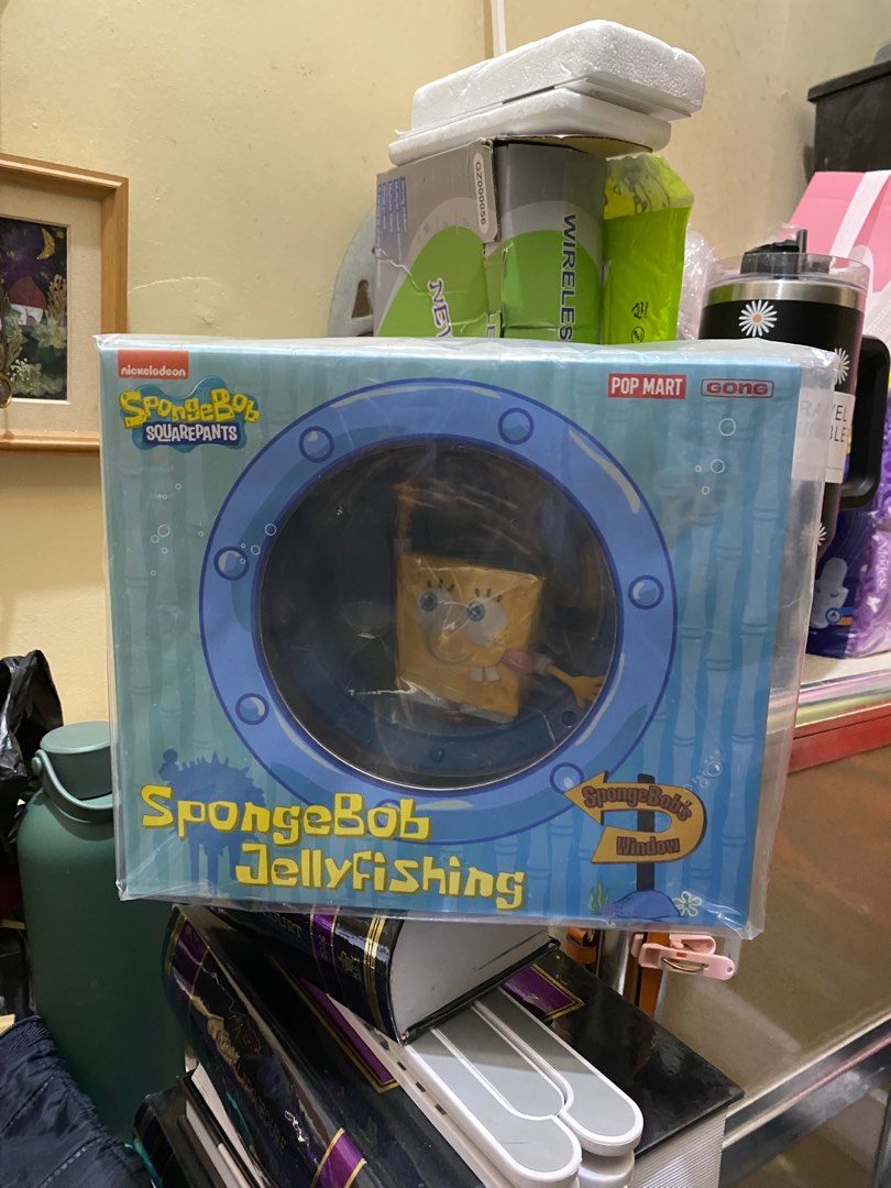 Popmart Spongebob Jellyfishing, Hobbies & Toys, Toys & Games on Carousell