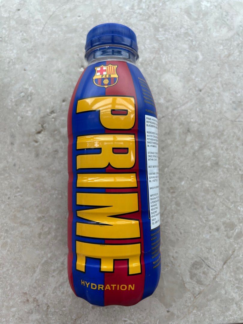 Prime Hydration FC Barcelona Edition (rare!), Food & Drinks, Beverages ...