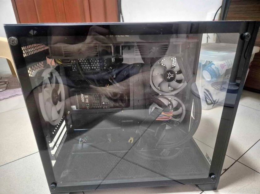 Rakk Hamrus PC Case + 3pcs Inplay Seaview RGB Fans, Computers & Tech ...