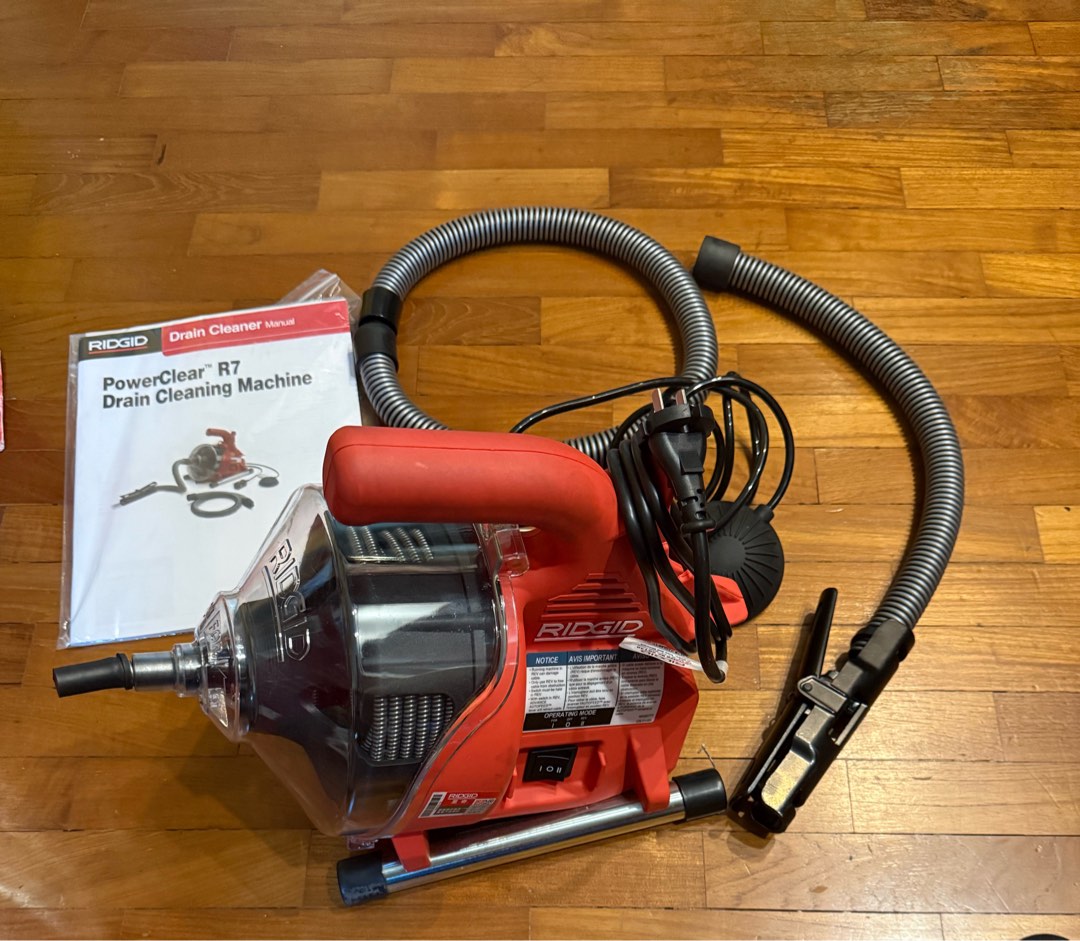 RIDGID PowerClear R7 Drain Cleaning Machine, Furniture & Home Living ...