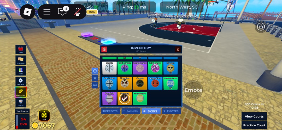 Roblox Basketball Skins - Various Effects and Emotes, Video Gaming ...